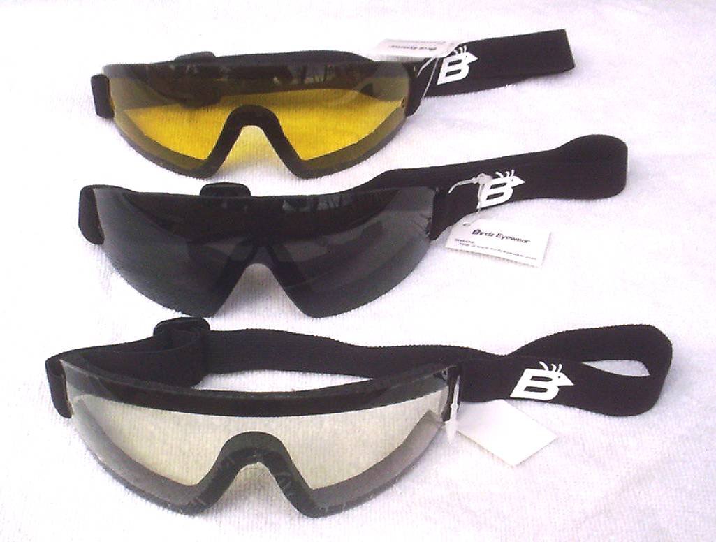 3 Skydive Sky Diving Goggles Clear Smoked and Yellow New | eBay