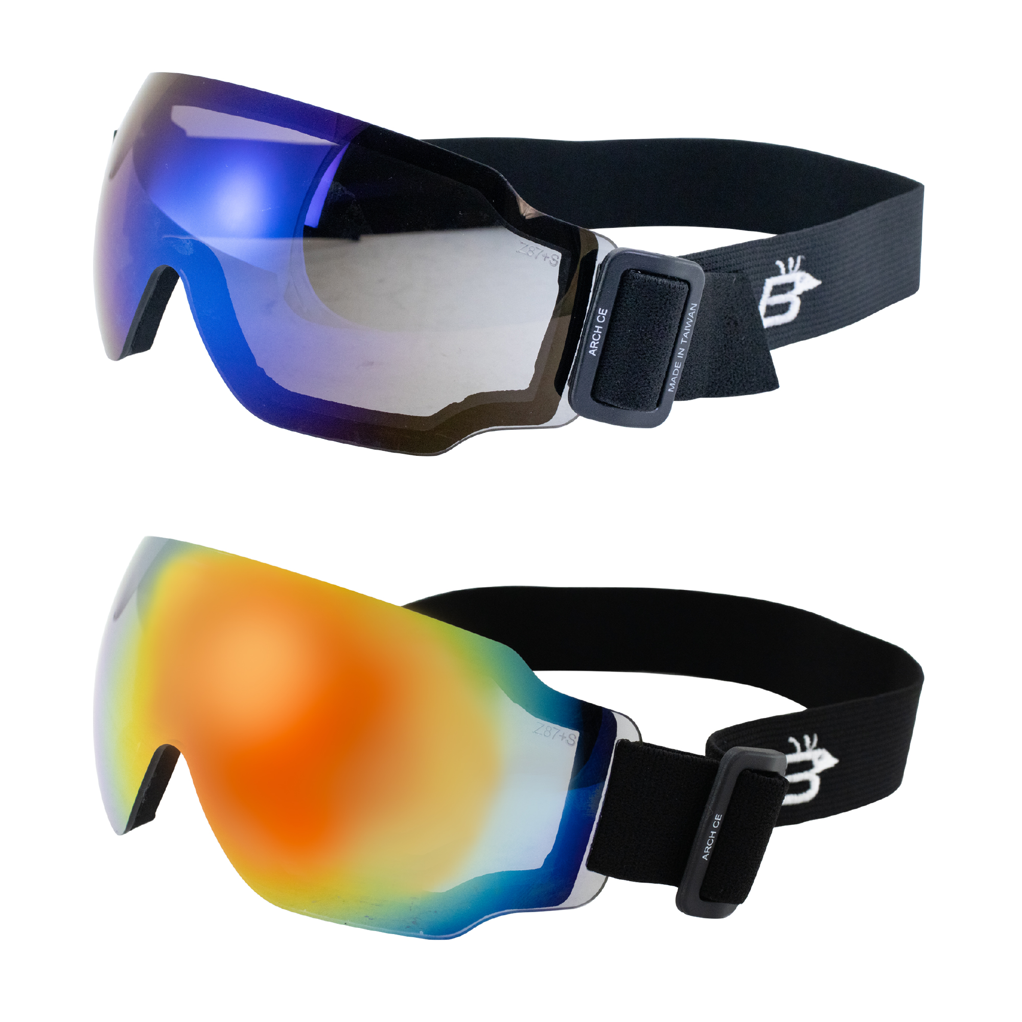 Birdz Eyewear Arch Padded Safety Sky Diving Goggles 2 Pair Blue and Red ...