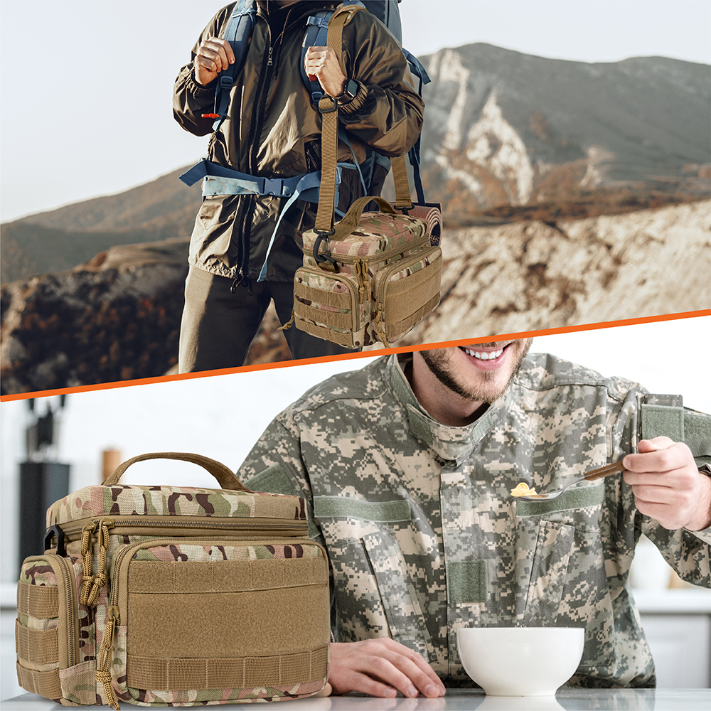 Tactical Lunch Bag Insulated Box Holder Men Military Lunch Cooler ...