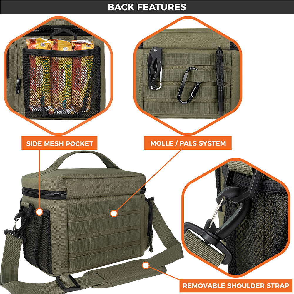 Tactical Lunch Bag Insulated Box Holder Men Military Lunch Cooler ...