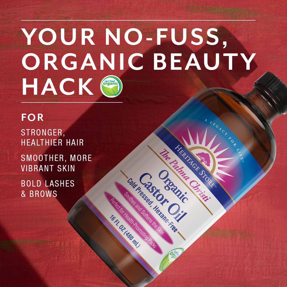 Heritage Store Organic Castor Oil Cold Pressed 16oz Ebay
