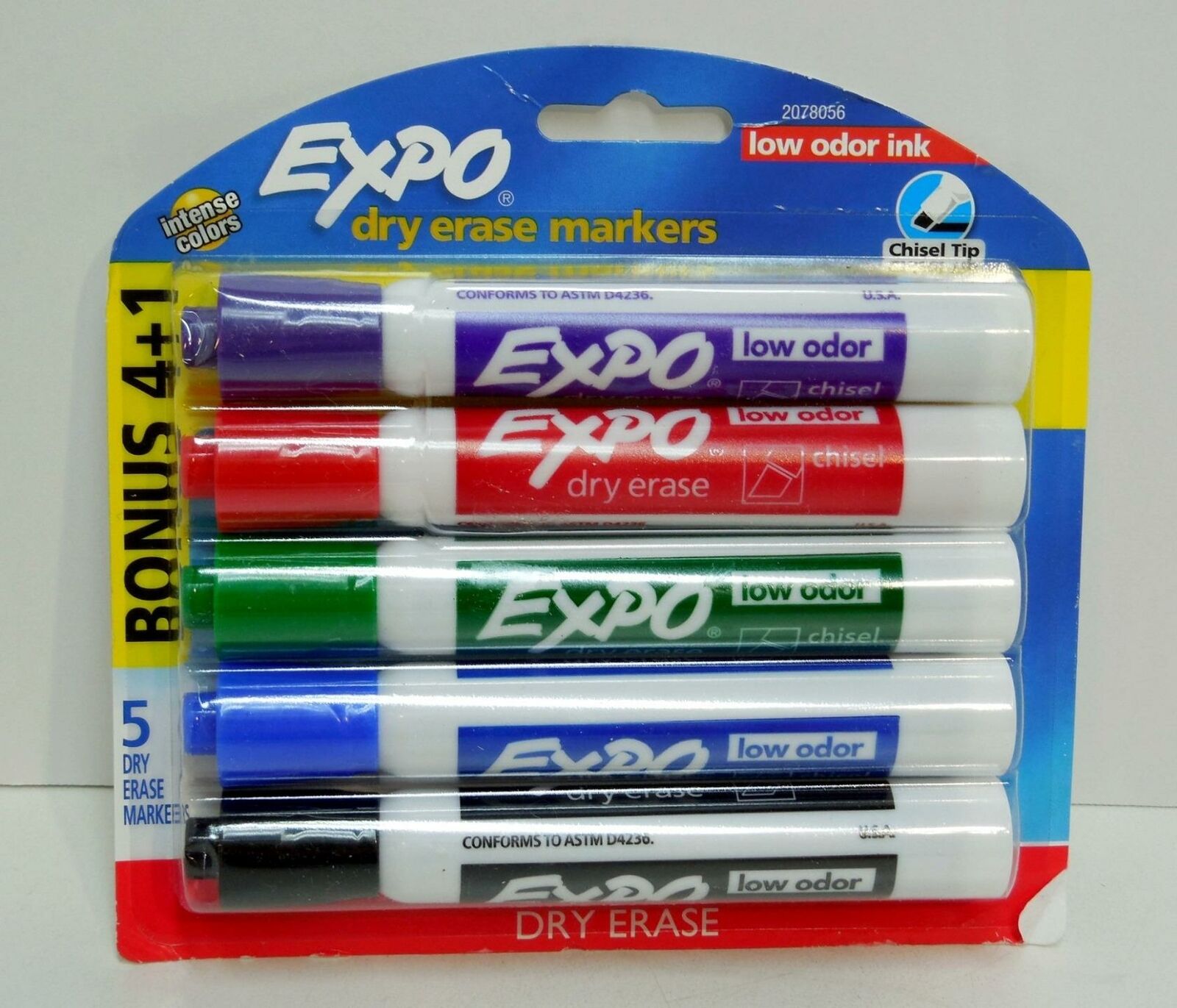 5 Pack of Expo Intense Colors Chisel Tip Dry Erase Markers Low Odor Ink ... 5 Pack of Expo Intense Colors Chisel Tip Dry Erase Markers Low Odor Ink ...