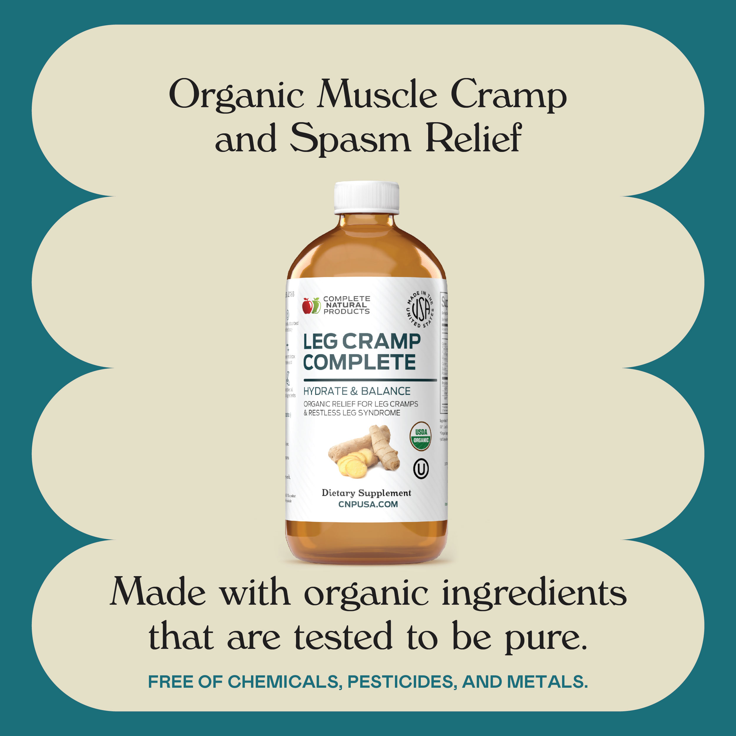 Leg Cramp Complete - Organic Amish Leg & Foot Cramp Relief Remedy | eBay