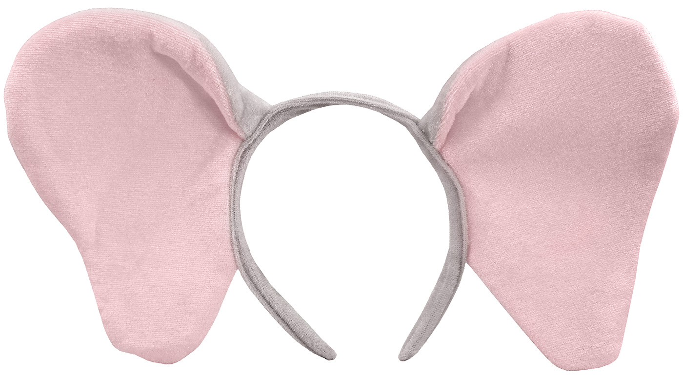 Adult Child Plush Jumbo Elephant Ears Headband And Tail Costume ...