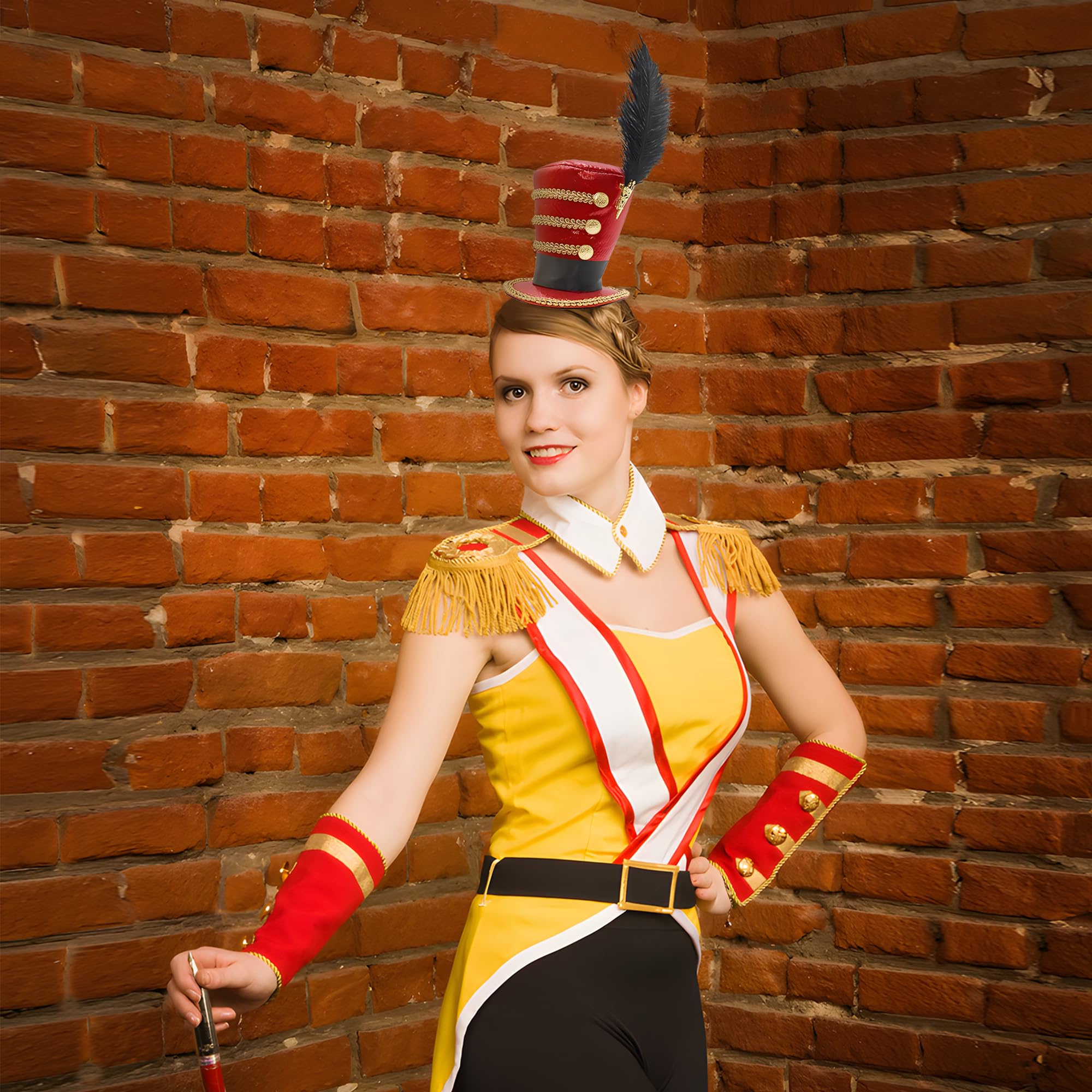 Ringmaster Hat Majorette Mini Top Hat Headband Toy Soldier Circus ...