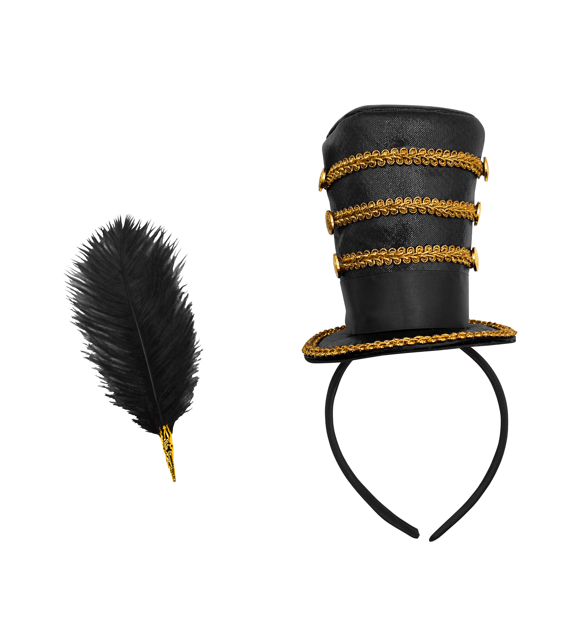Ringmaster Hat Majorette Mini Top Hat Headband Toy Soldier Circus ...