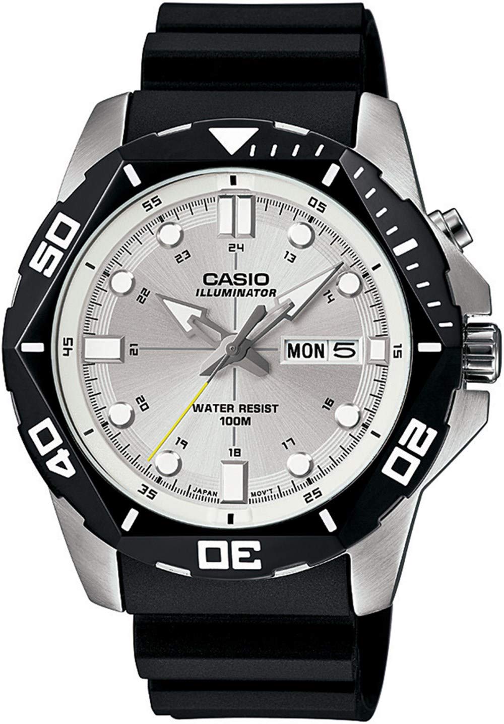 Casio Men s MTD 1080 7A White Dial Super illuminator Watch EBay