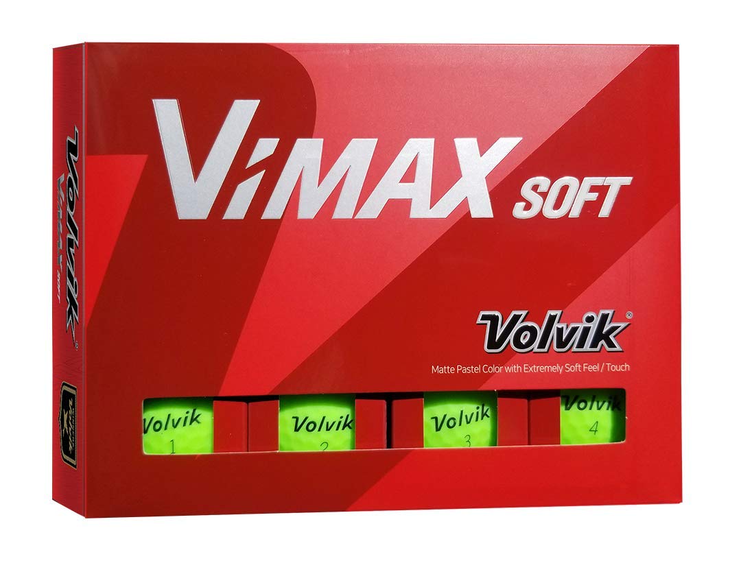 Volvik VIMAX Soft Matte Finish Golf Balls | 12-Pack Recreational Golf ...