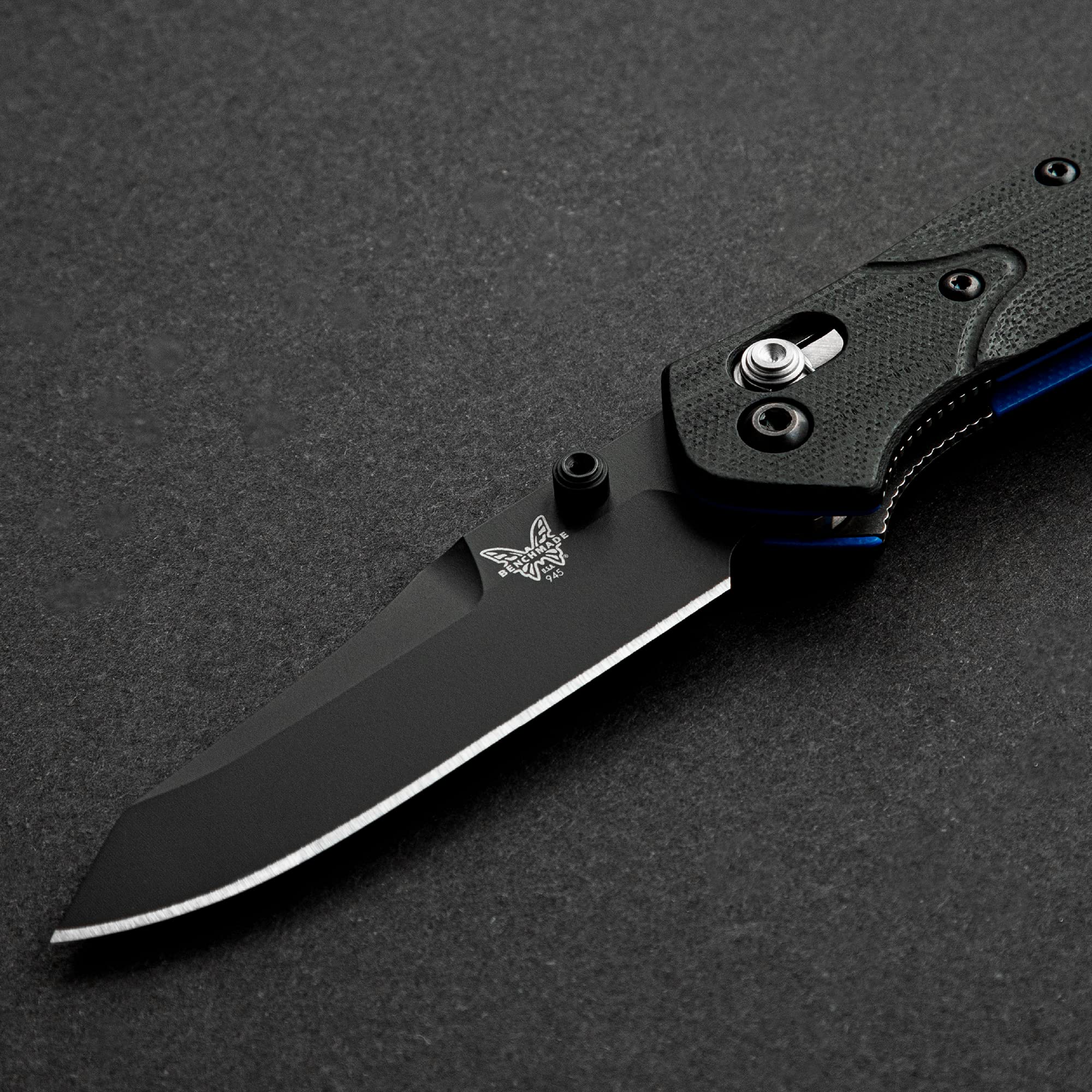 Benchmade - Mini Osborne 945 Folding Knife with Black G10 Handle (945BK ...