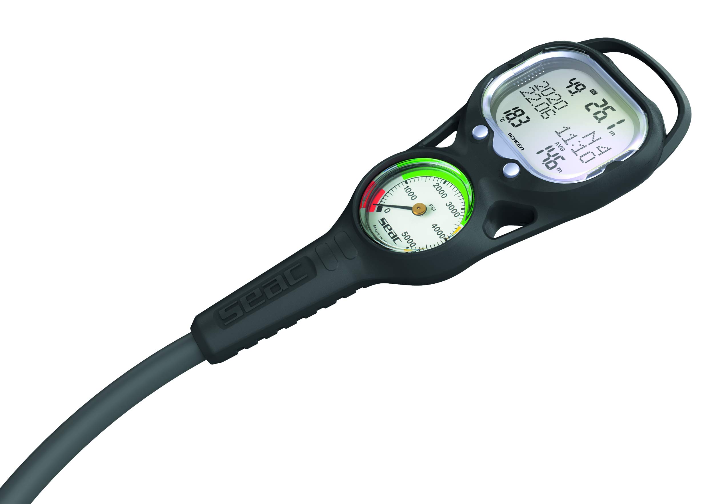 Seac Screen Scuba Wrist Dive Computer for 1 or 2 Mixes and Freediving ...