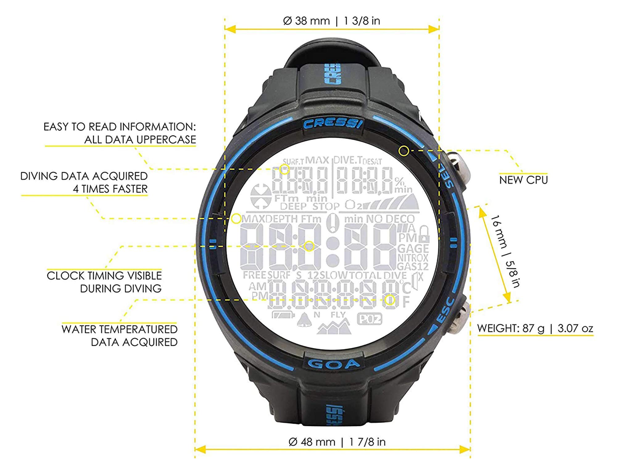 Cressi Goa Dive Computer | eBay