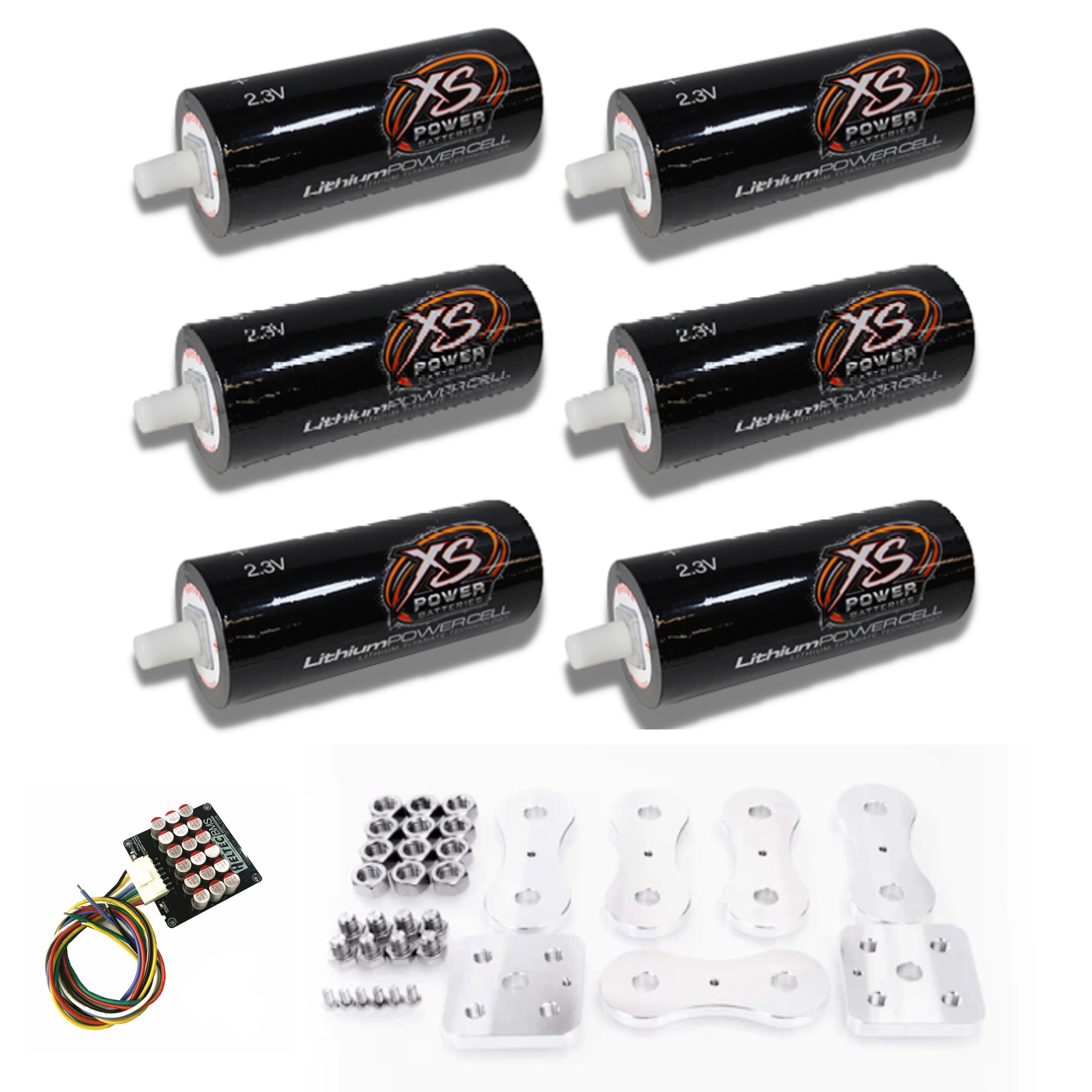 XS Power 6 Pack Kit 40AH Lithium Cells 2.3v Lithium Titanate Oxide (LTO ...