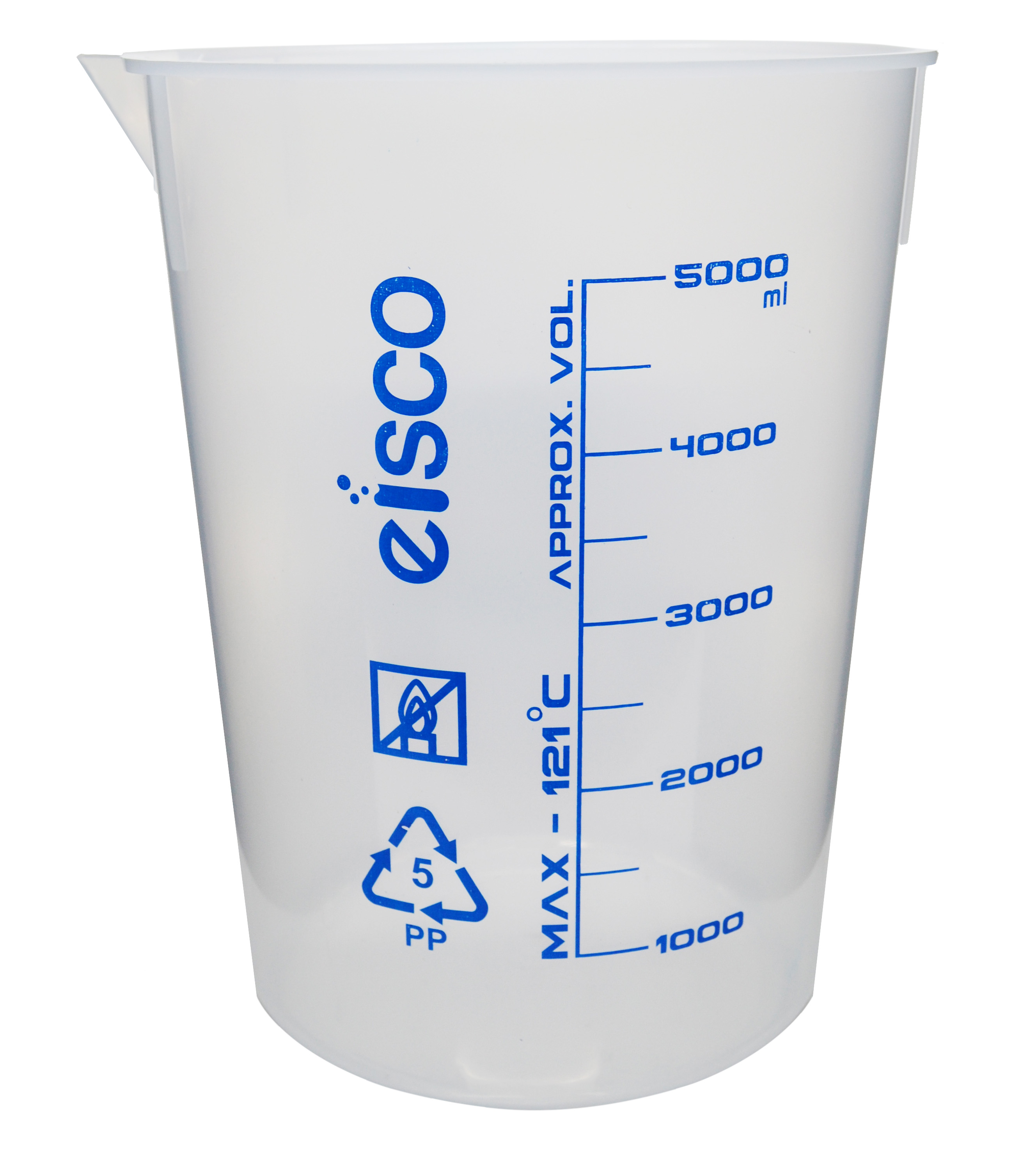 Large 5000ml (5L) Beaker, Premium Polypropylene - Eisco Labs | eBay