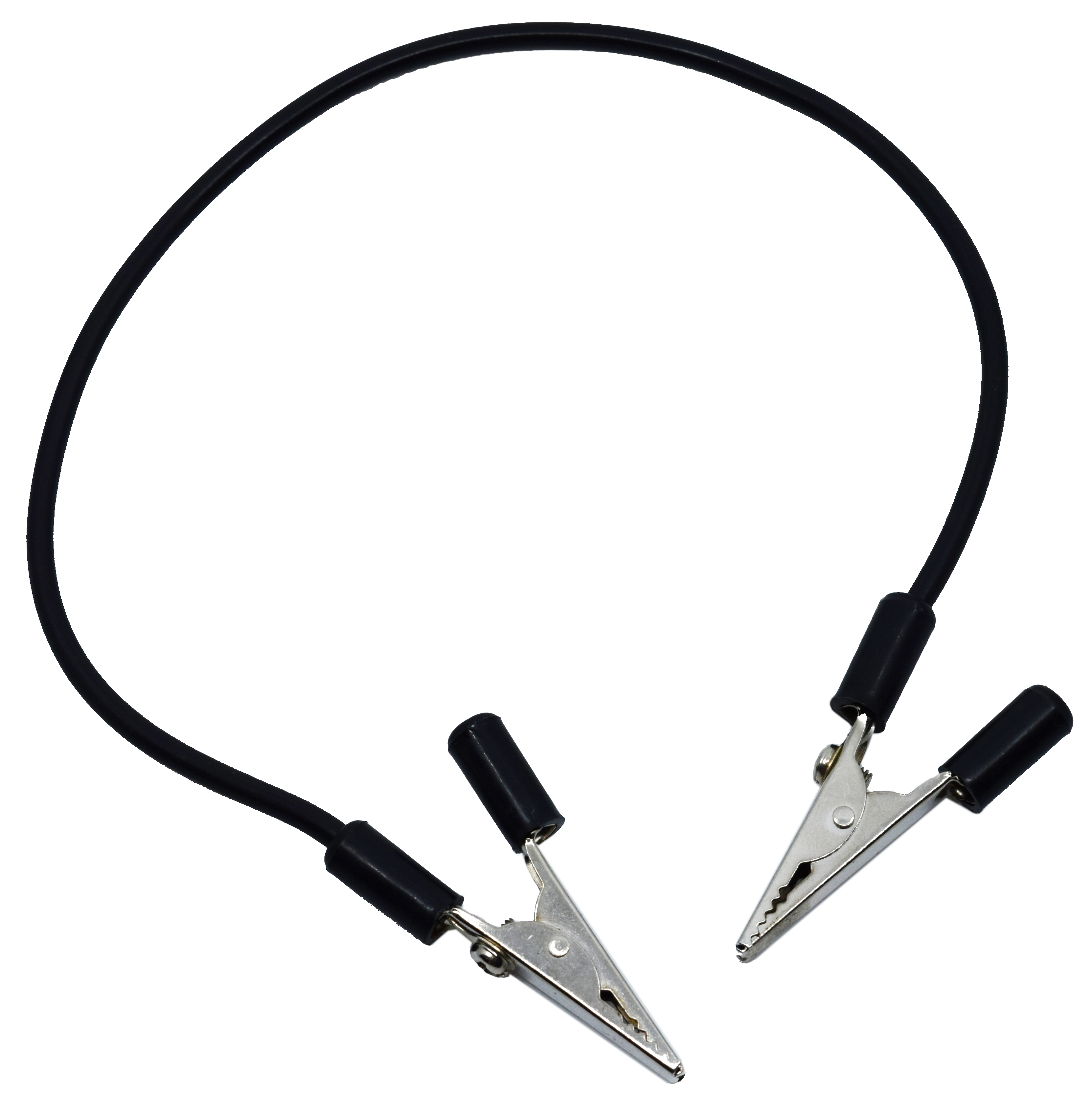 Connecting Leads, Black, 12" - Pack of 12 - Alligator Clip Plug Ends ...