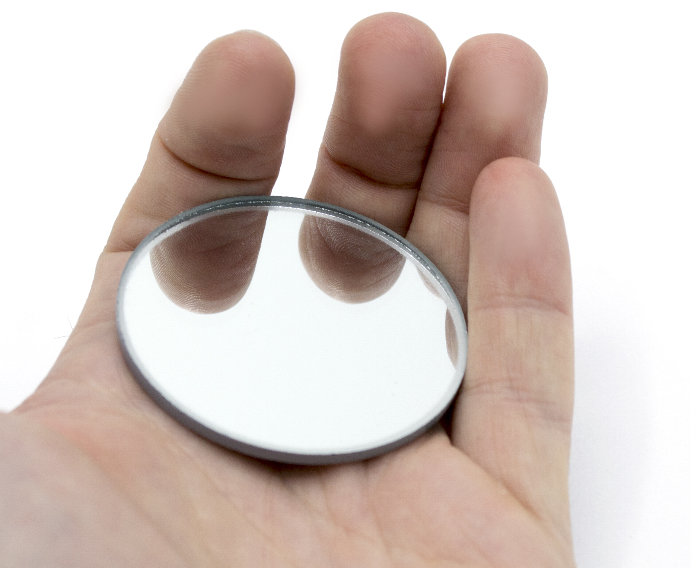 Round Concave Glass Mirror - 2" (50mm) Diameter - 300mm Focal Length ...