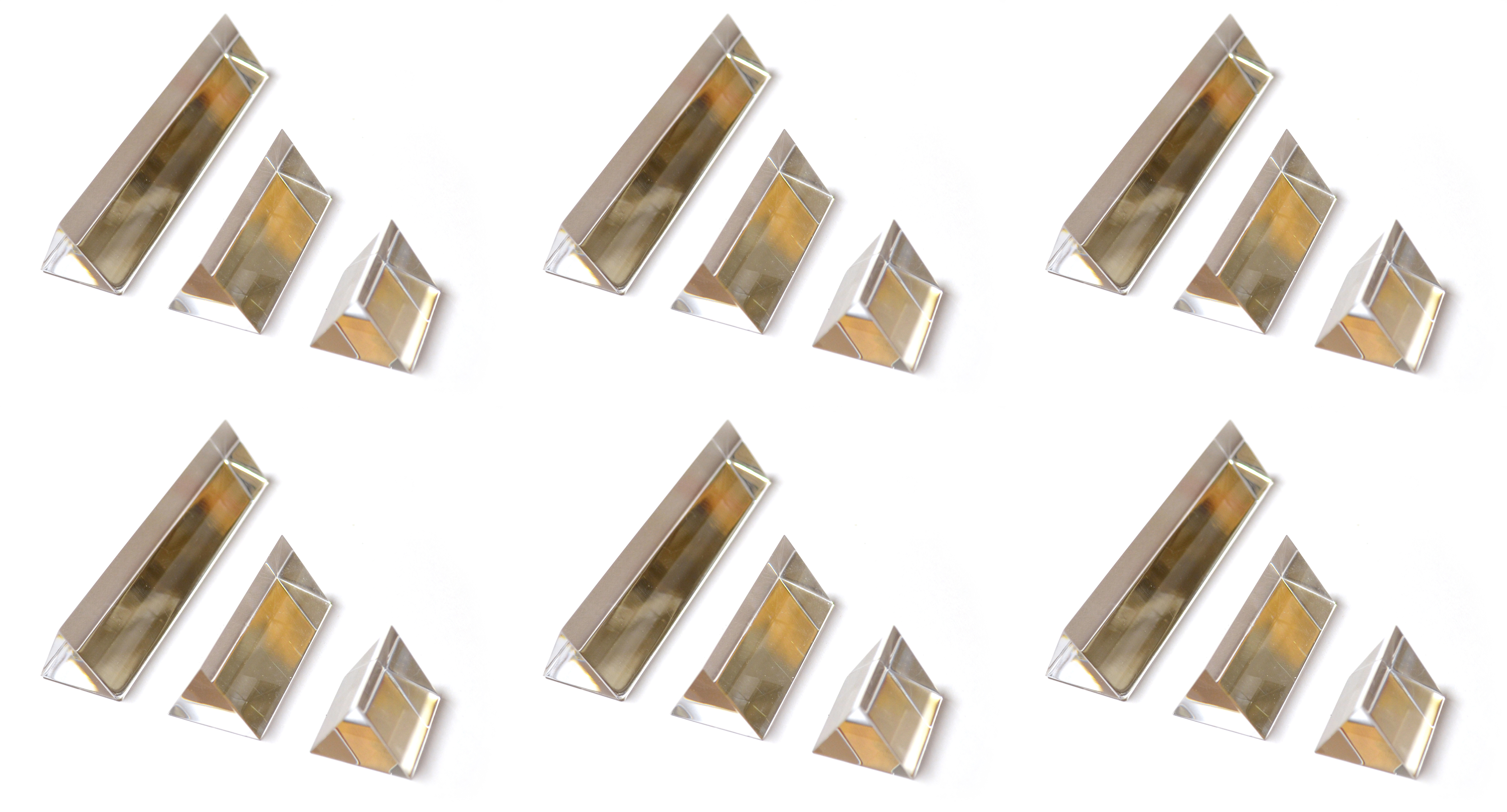 Classroom Set of Prisms - 6 Sets of (3) Equilateral Acrylic Prisms with ...
