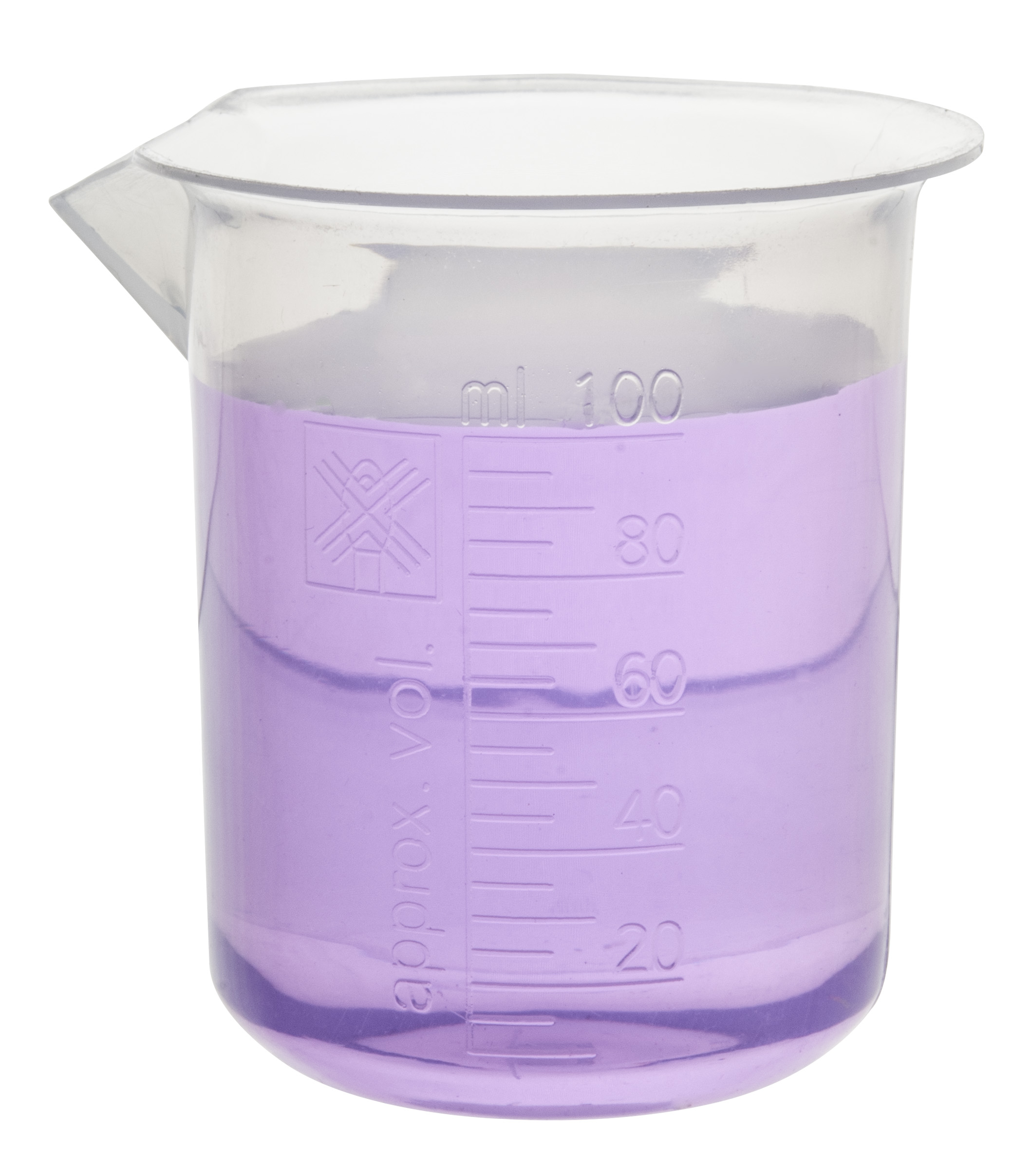 100ml Plastic Beaker; 5ml Graduations; Premium Polypropylene - Eisco ...