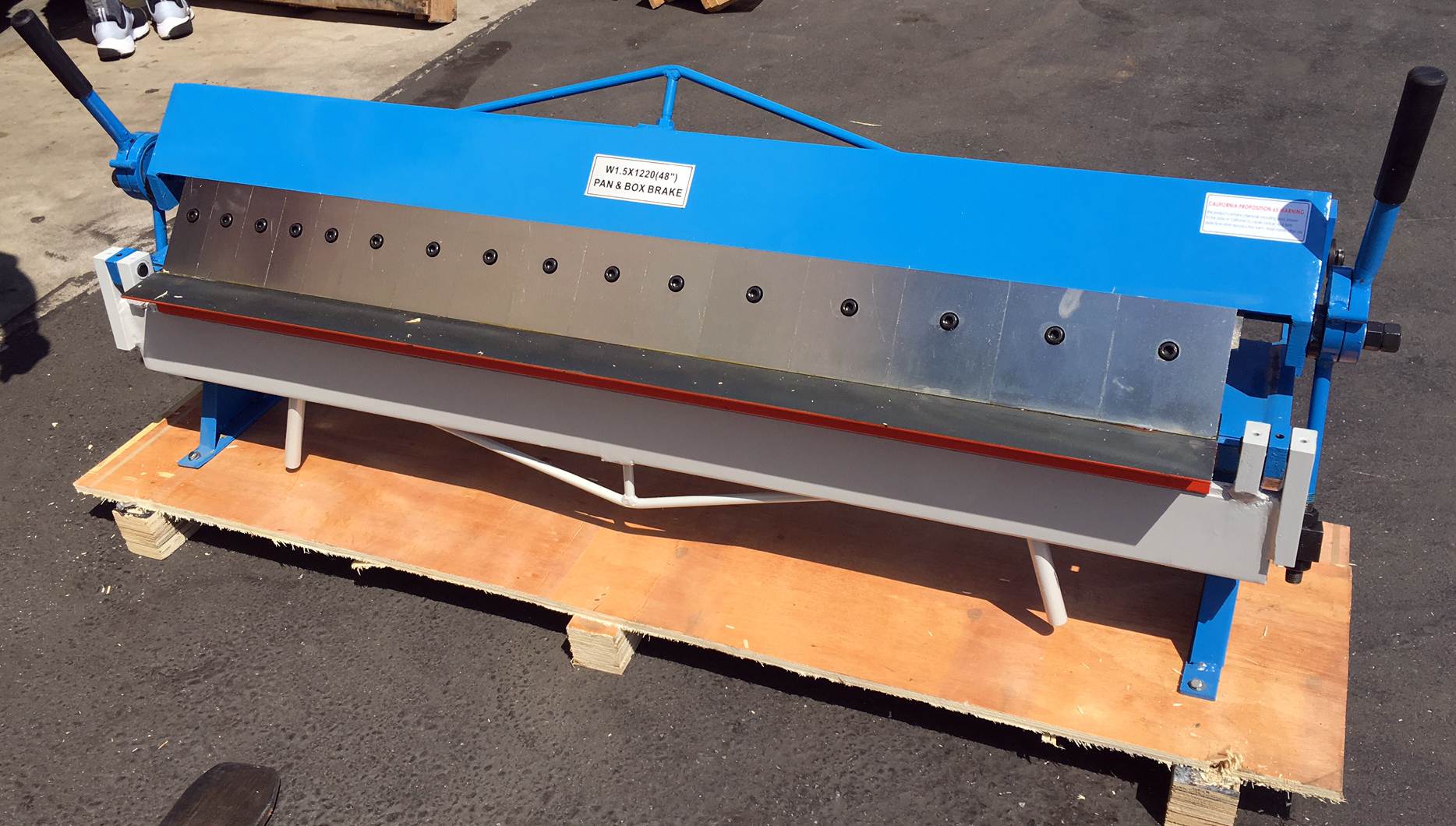 48" Pan Hand Brake Box Bender Bending Removable Fingers 16 Gauge SALE ...