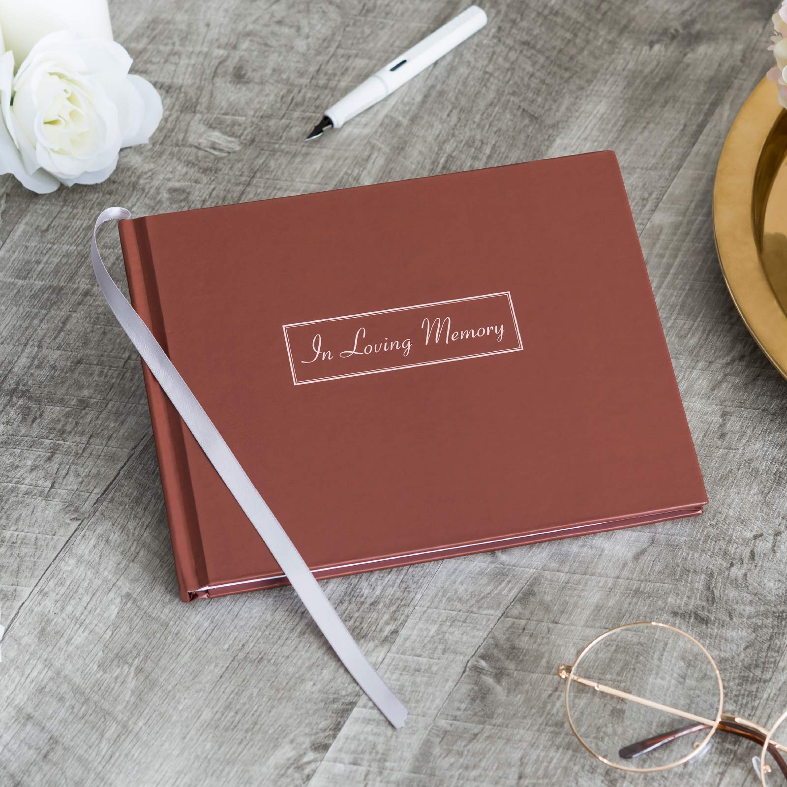 Funeral Guest Book 9 x7 EBay