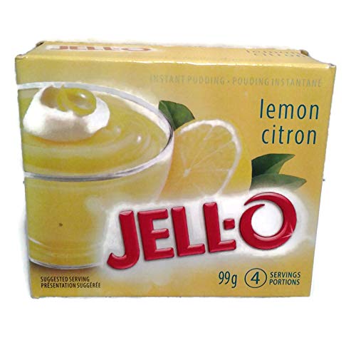 Jello Lemon Instant Pudding Mix, 99g/3.5oz., X 6 PKG.{Imported from ...