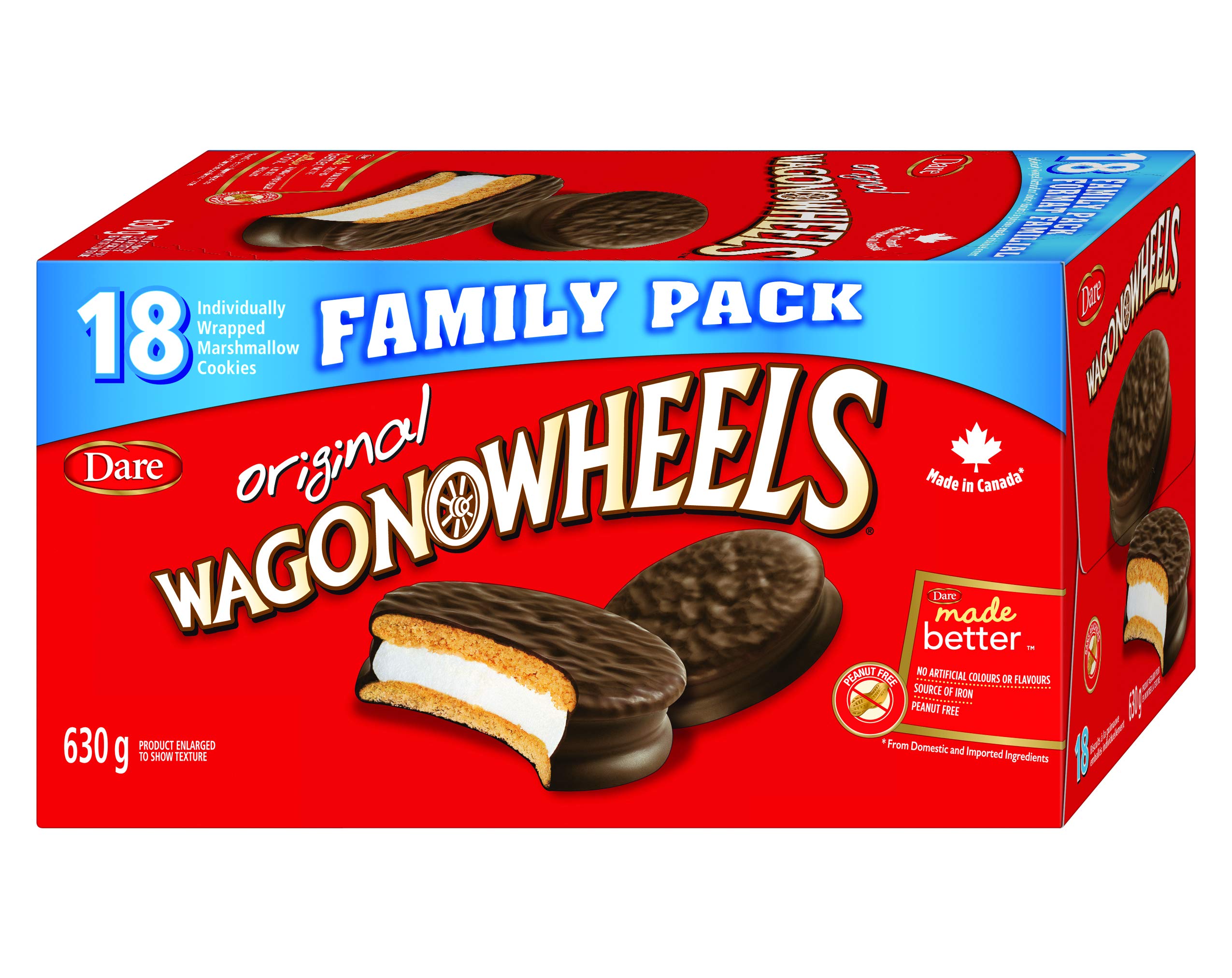 Dare Wagon Wheels Original Cookies, 630g/22.2 oz., Box, 18 pack ...