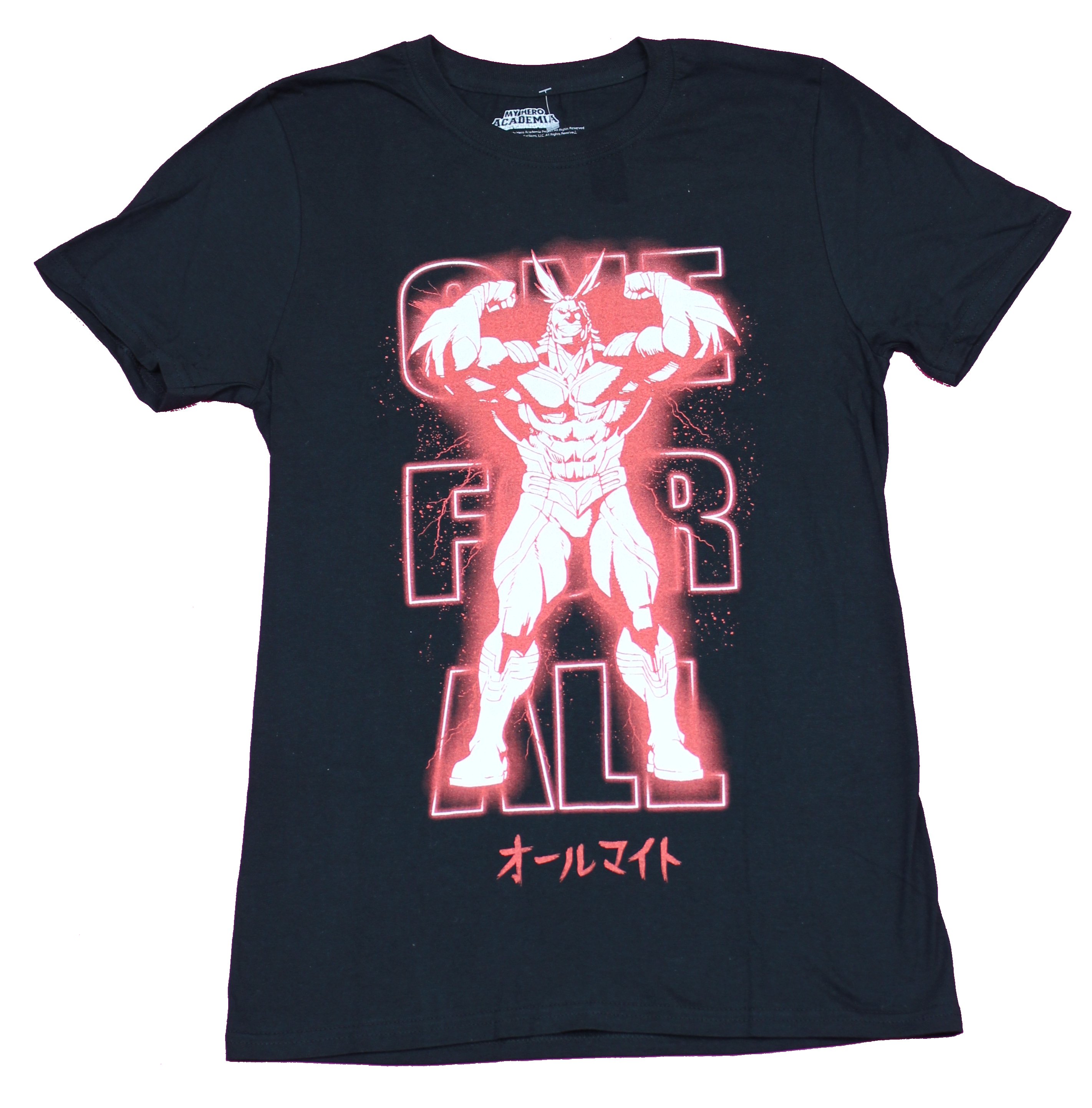 My Hero Academia Adult New T-Shirt - One For All Red Glow All Might | eBay