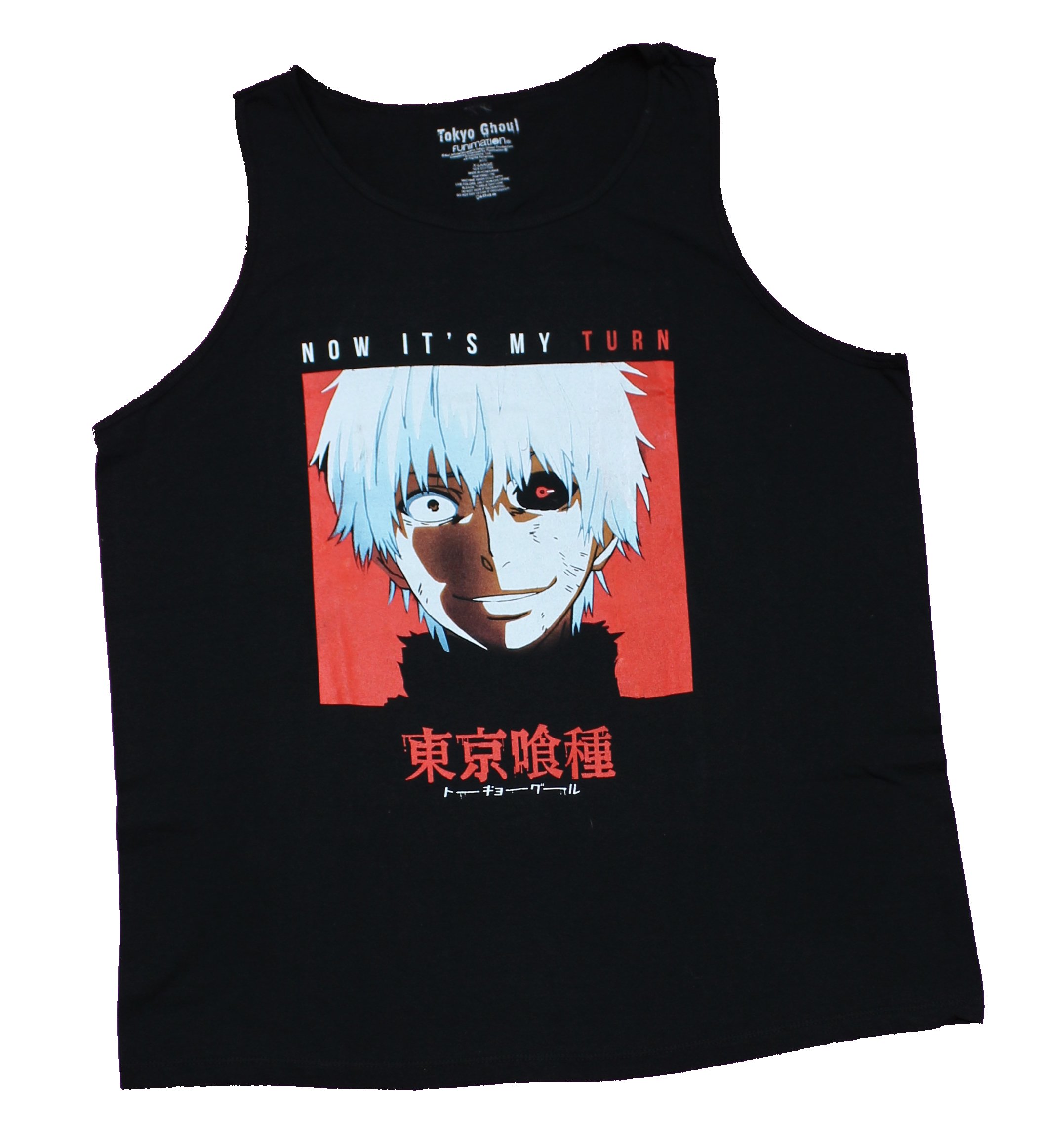 Tokyo Ghoul Mens Tank Top- Now It's My Turn Face Box Image | eBay