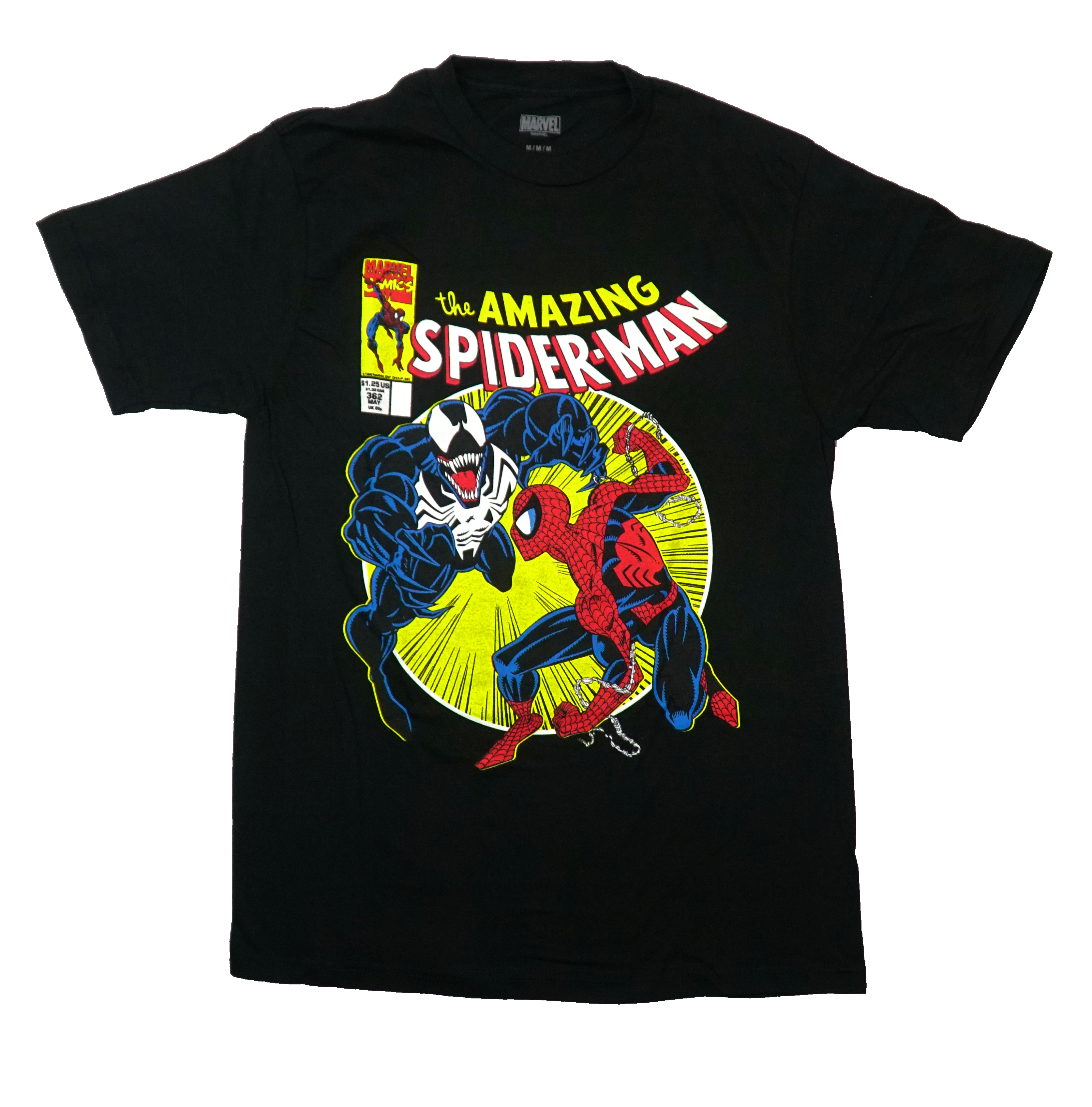 Spider-Man Vs Venom New Adult T-Shirt - Sunny Circle Comic Issue #362 ...