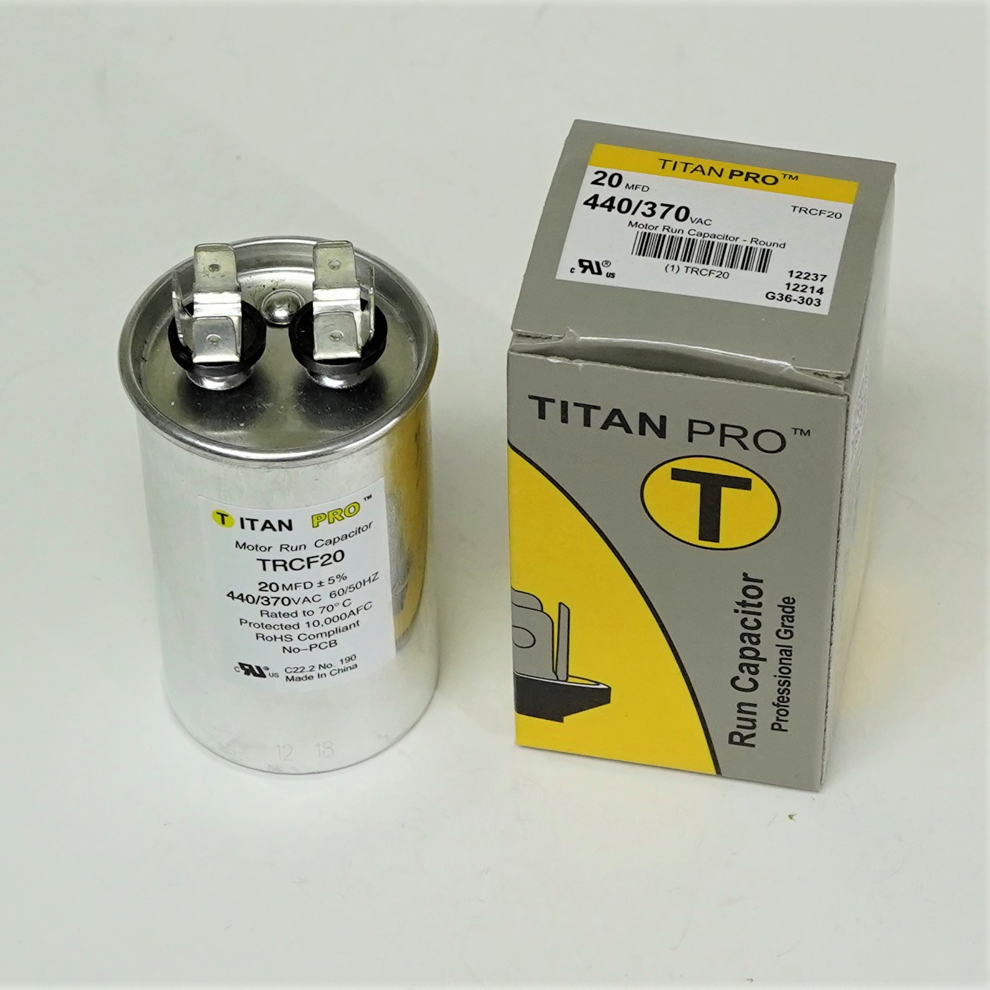 PRCF20 Round 20 uf mfd 440 Volts Motor Run Capacitor | eBay